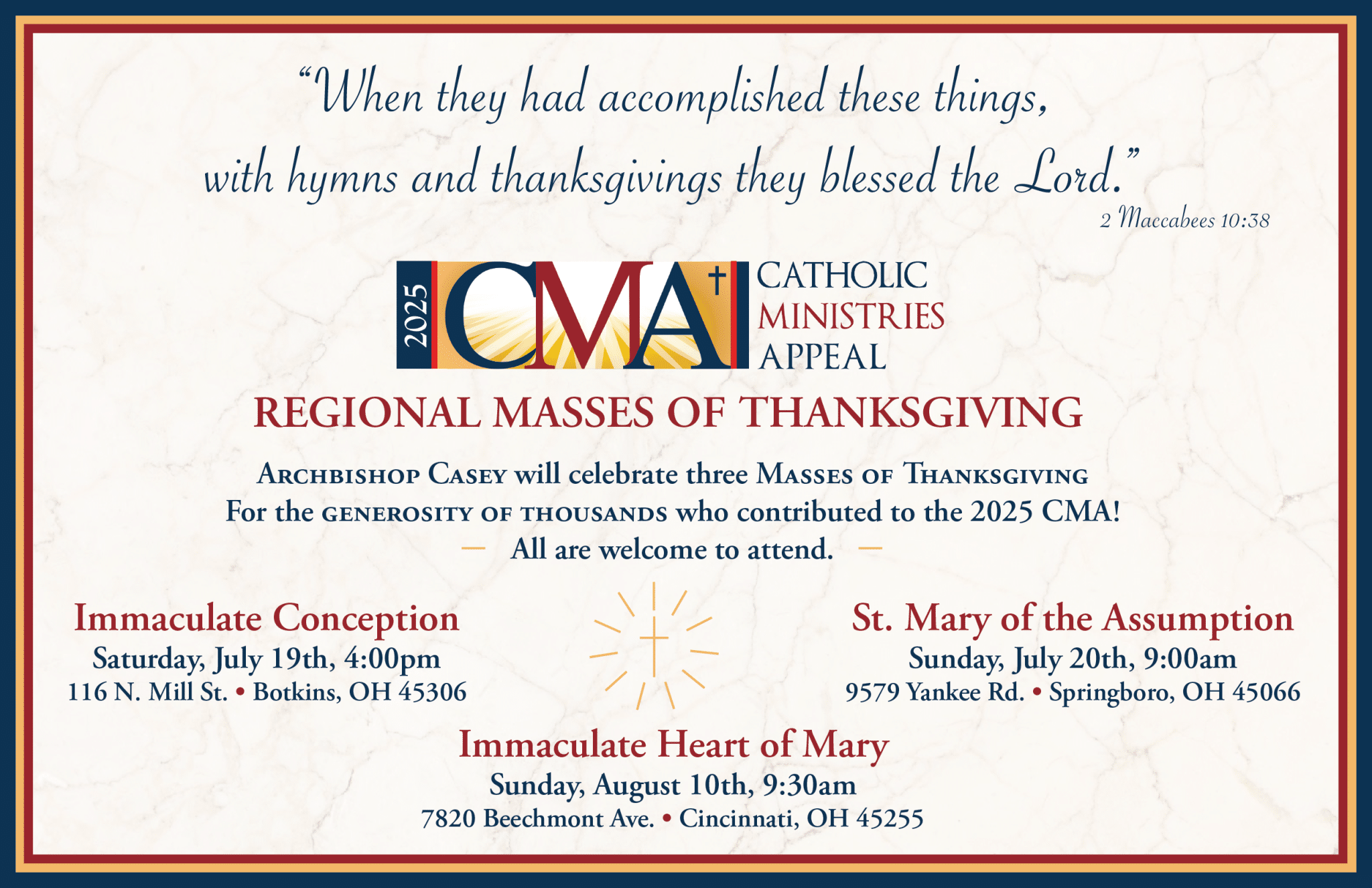 CMA - Archdiocese of Cincinnati